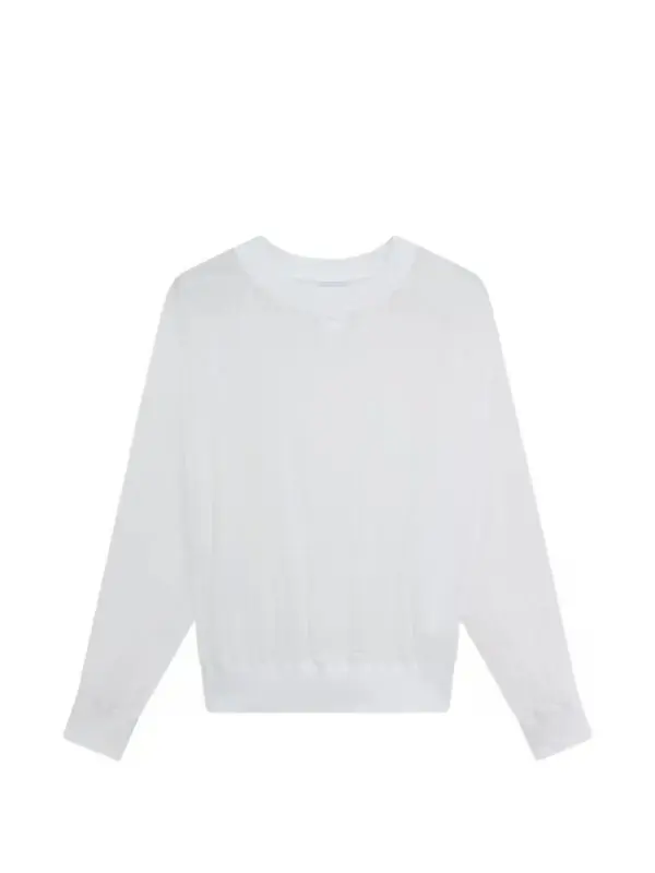 Aspesi Round-neck Long-sleeve Sweater - White