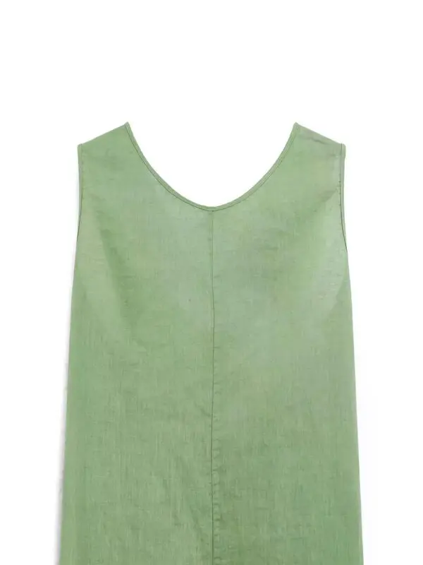 Aspesi Cut-out Tie-fastening Maxi Dress - Green