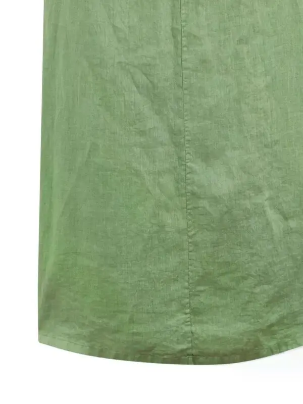 Aspesi Cut-out Tie-fastening Maxi Dress - Green