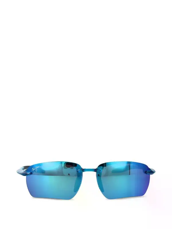 Maui Jim Breakwall Rimless Rectangle-frame Sunglasses - Blue