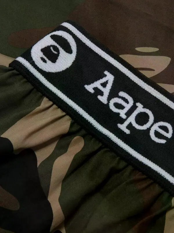 AAPE BY *A BATHING APE Logo Camouflage-pattern Boxers - Green
