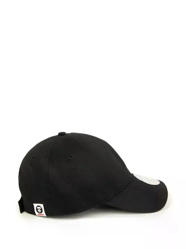 AAPE BY *A BATHING APE Moonface Logo-patch Cap - Black