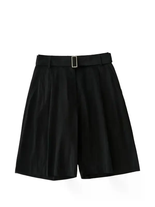 Studio Nicholson Creon Belted Shorts - Black