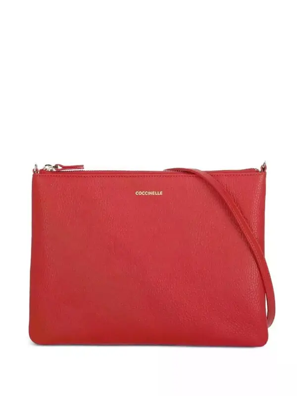 COCCINELLE Logo-print Leather Clutch Bag