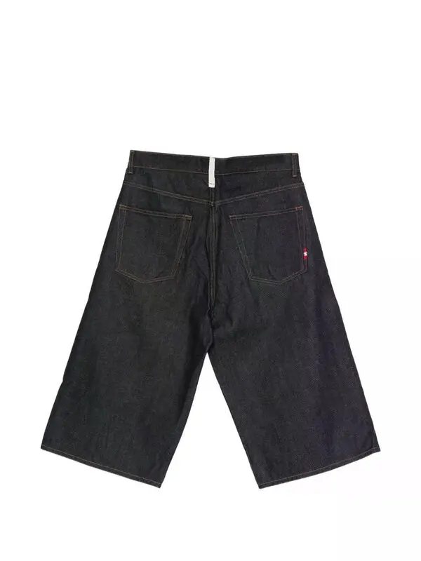 AMISH SUPPLIES Contrast-stitch Denim Shorts