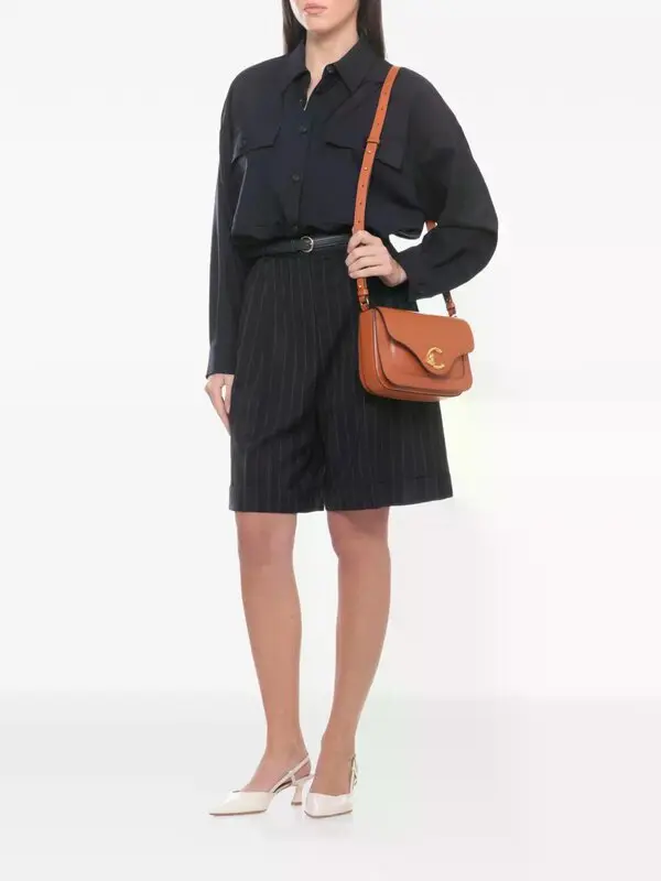 COCCINELLE C-me Small Leather Shoulder Bag - Brown