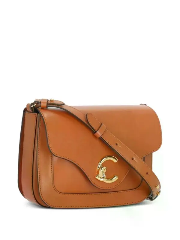 COCCINELLE C-me Small Leather Shoulder Bag - Brown