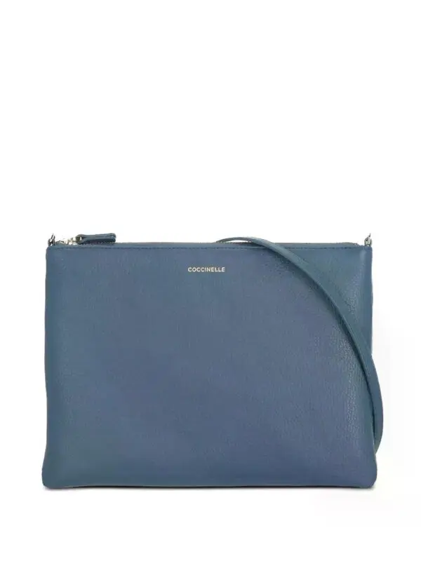 COCCINELLE Logo-print Leather Clutch Bag