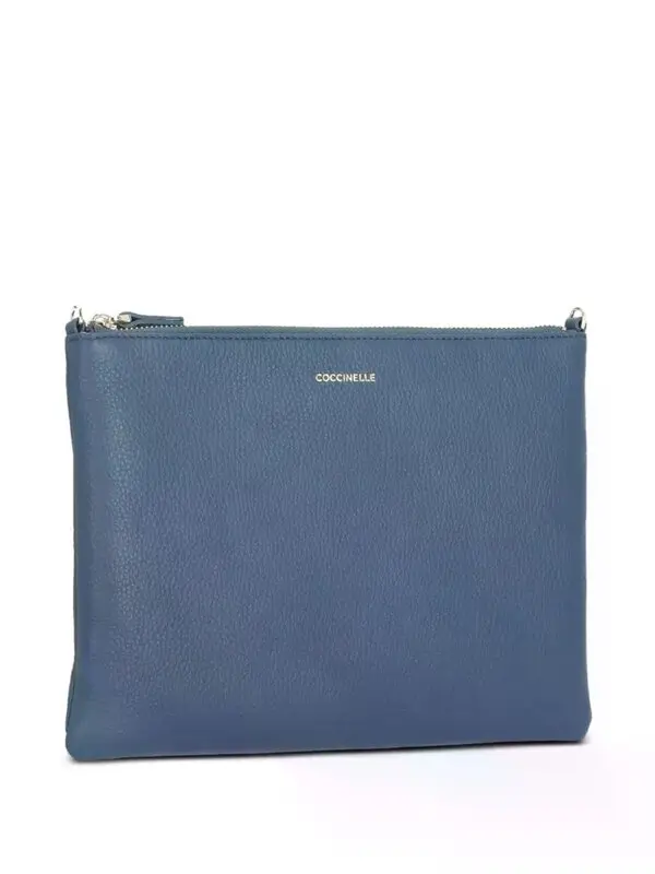 COCCINELLE Logo-print Leather Clutch Bag