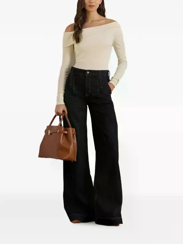 Ralph Lauren Off-shoulder Ribbed Sweater