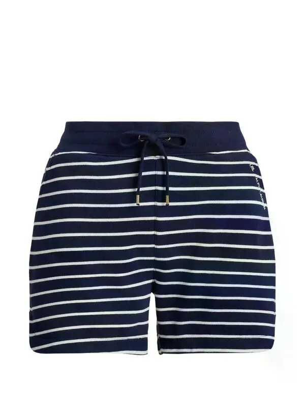 Ralph Lauren Striped Drawstring Shorts - Blue