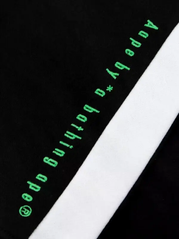 AAPE BY *A BATHING APE Stripe Moonface Cotton Sweatshirt