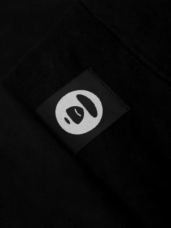 AAPE BY *A BATHING APE Stripe Moonface Cotton Sweatshirt