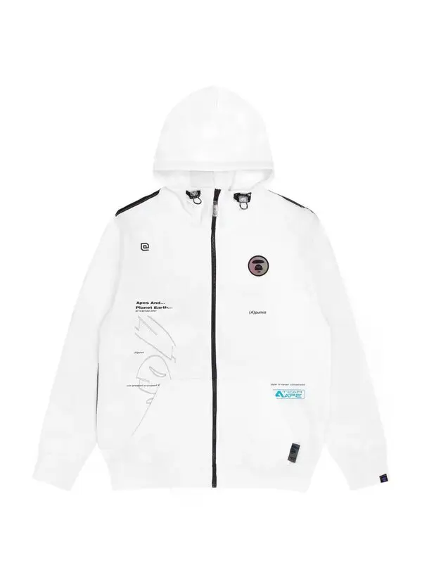 AAPE BY *A BATHING APE Graphic-print Zip Hoodie