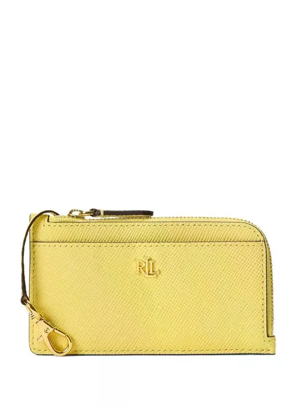 Ralph Lauren Cross-grain Leather Cardholder - Yellow