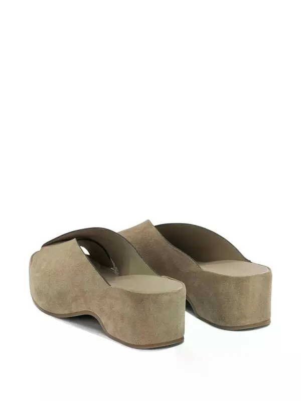 DEL CARLO Horus Crossover-strap Suede Sandals - Neutrals