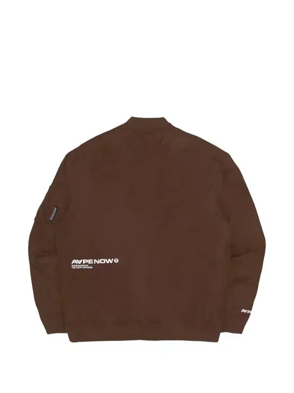 AAPE BY *A BATHING APE Moonface Zipped Bomber Jacket