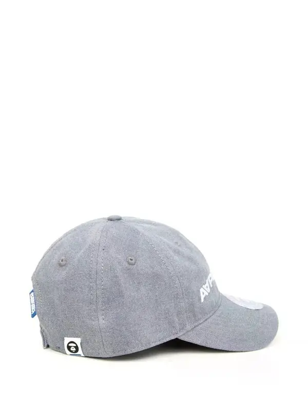 AAPE BY *A BATHING APE Moonface Embroidered Baseball Cap - Grey