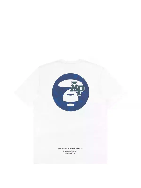 AAPE BY *A BATHING APE X Rob Flowers Moonface T-shirt