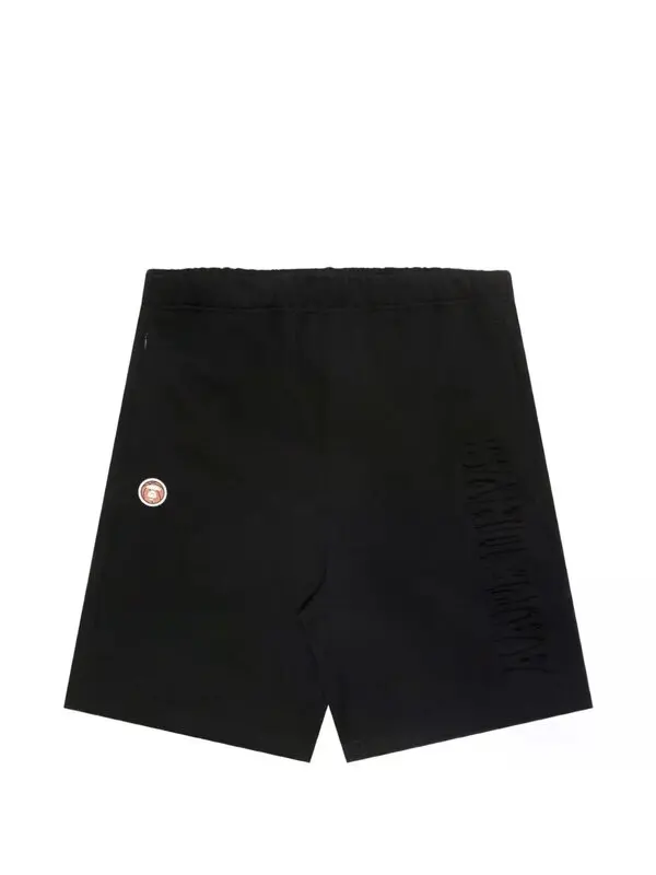 AAPE BY *A BATHING APE Moonface Patch Sweat Shorts - Black