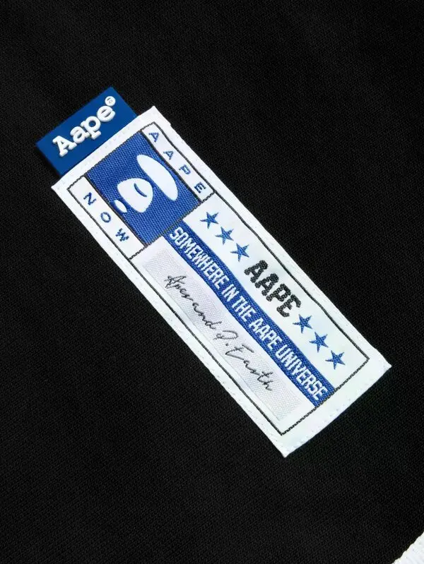 AAPE BY *A BATHING APE Moonface Patch Baseball Shirt