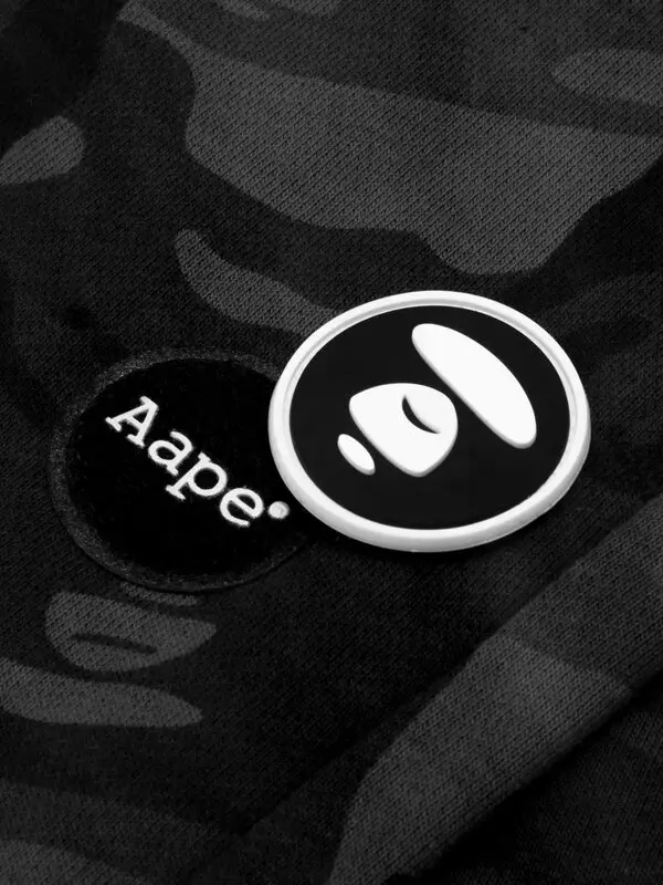 AAPE BY *A BATHING APE Moonface Graphic-print Shorts - Blue