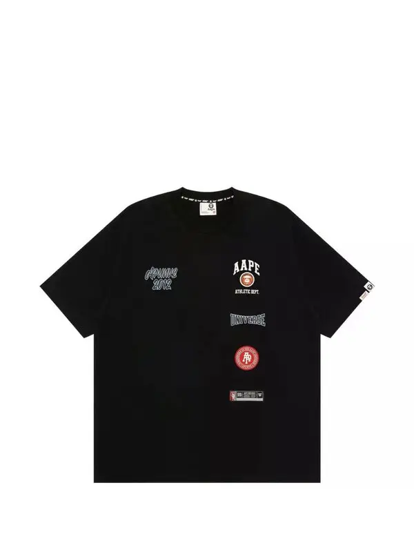 AAPE BY *A BATHING APE Moonface Logo-patch T-shirt