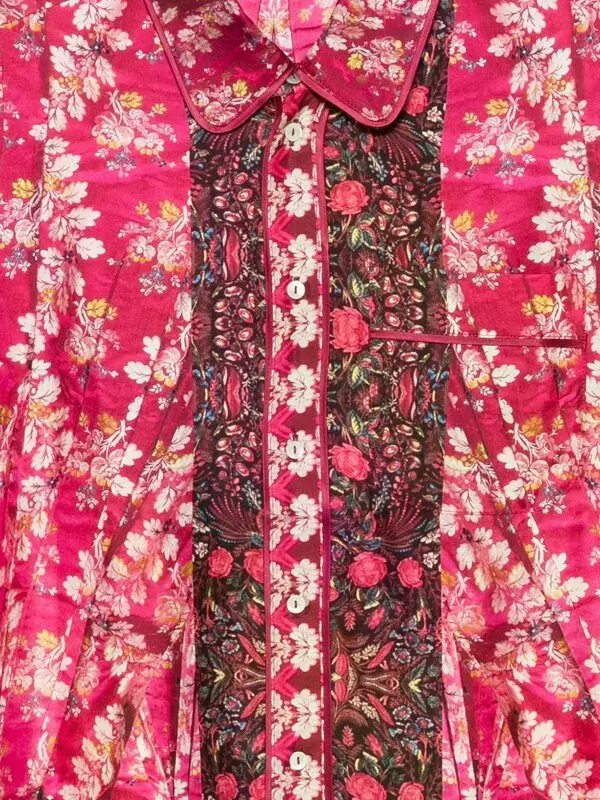 PIERRE-LOUIS MASCIA Floral-print Silk Shirt