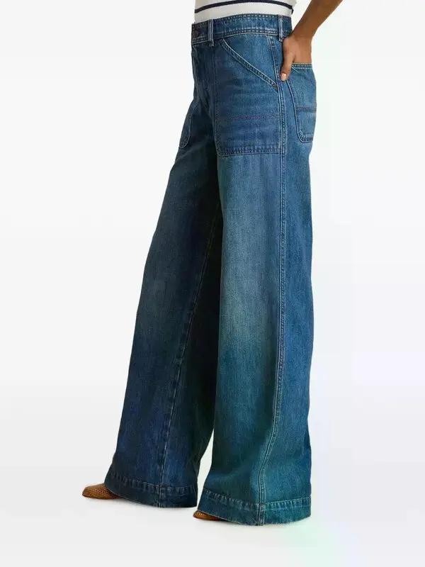 Ralph Lauren Patch-pocket Wide-leg Jeans