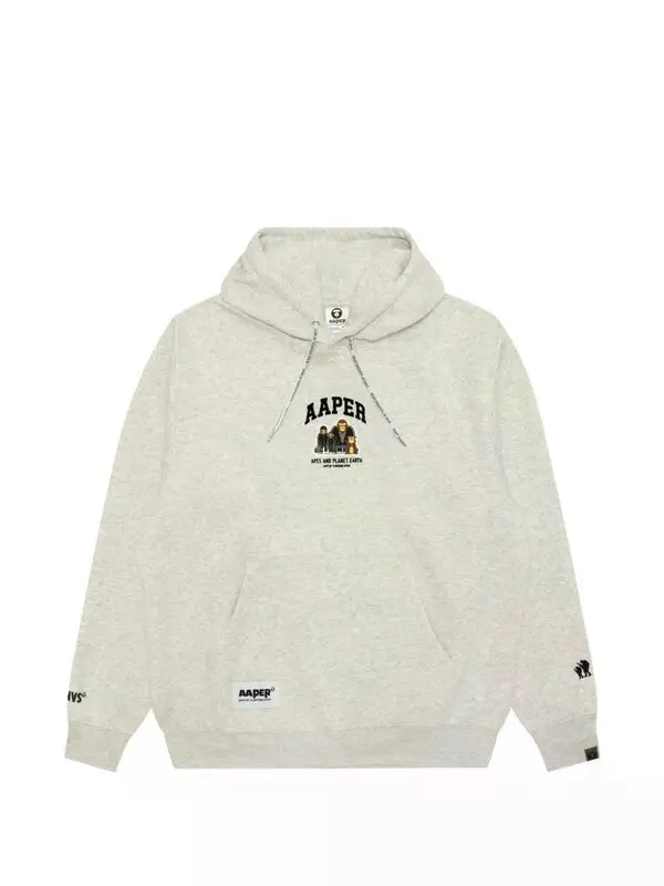 AAPE BY *A BATHING APE Graphic-print Hoodie - White