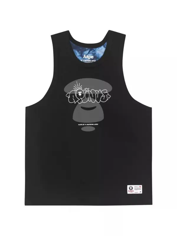 AAPE BY *A BATHING APE Moonface Reversible Tank Top - Blue