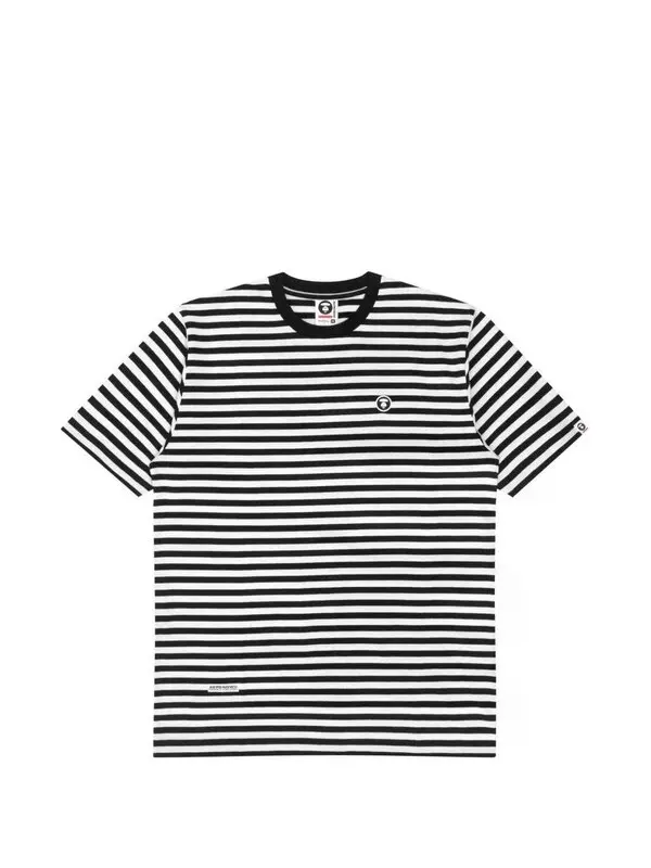 AAPE BY *A BATHING APE Moonface Striped T-shirt