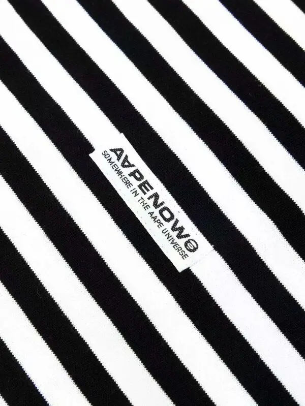 AAPE BY *A BATHING APE Moonface Striped T-shirt