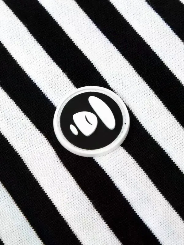 AAPE BY *A BATHING APE Moonface Striped T-shirt