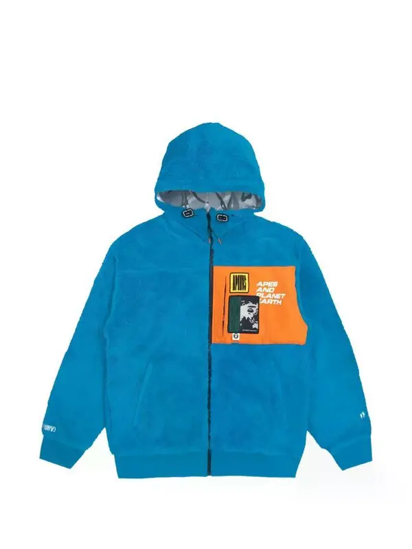 AAPE BY *A BATHING APE Camo Reversible Hoodie - Blue