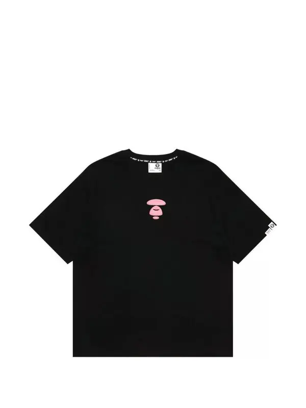 AAPE BY *A BATHING APE Moonface Patch Bear-print T-shirt - Black