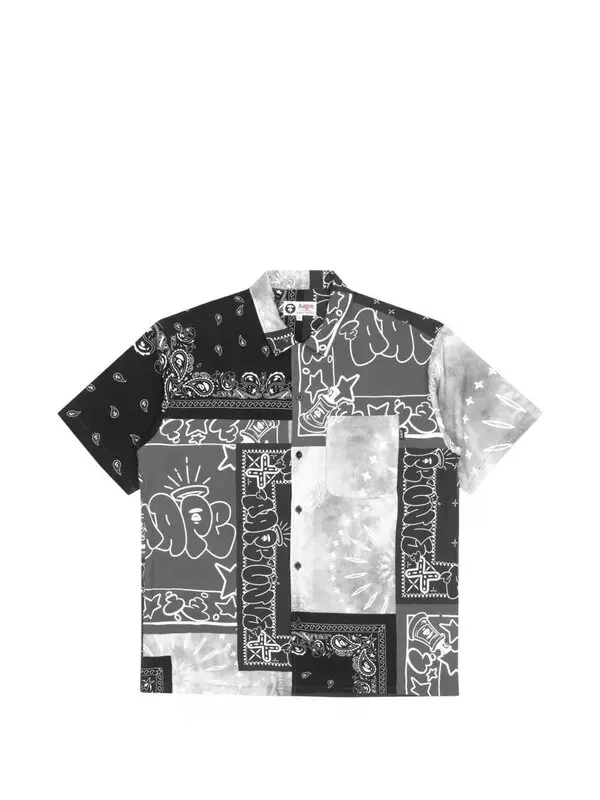 AAPE BY *A BATHING APE Moonface Bandana-print Shirt