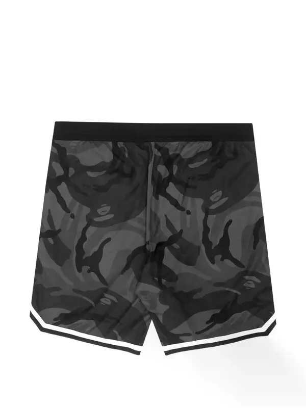 AAPE BY *A BATHING APE Moonface Reversible Drawstring Shorts - Black
