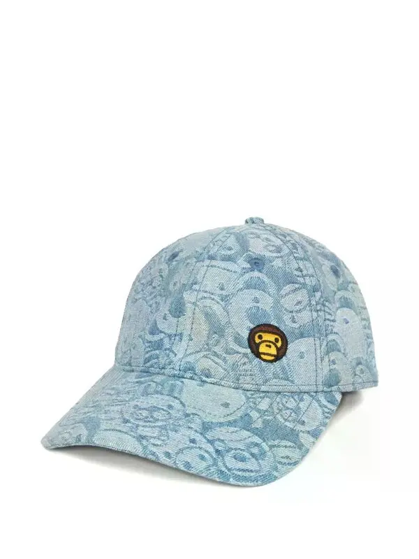 A BATHING APE Embroidered-logo Cap - Blue