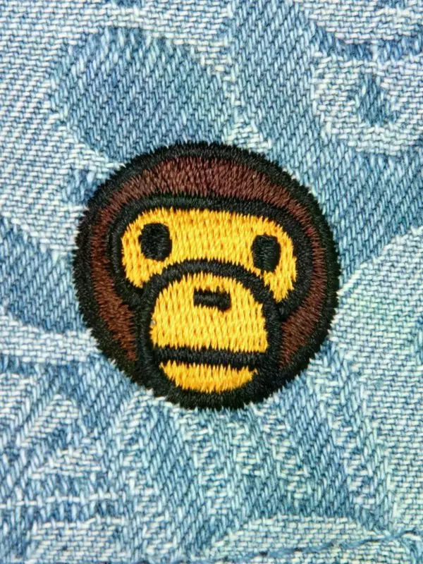 A BATHING APE Embroidered-logo Cap - Blue
