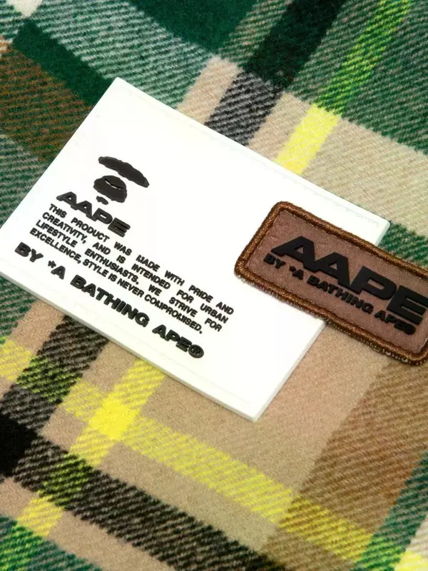 AAPE BY *A BATHING APE Moonface Plaid Zip Jacket