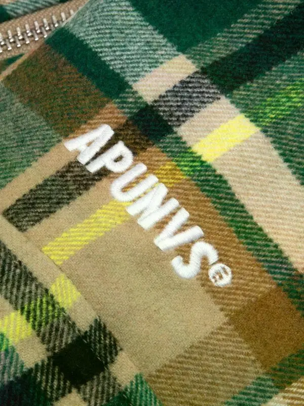 AAPE BY *A BATHING APE Moonface Plaid Zip Jacket