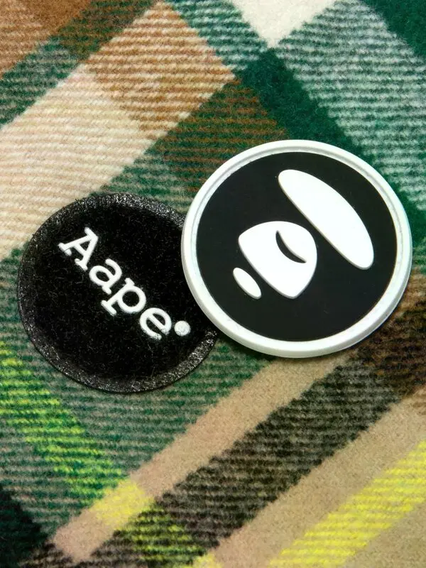 AAPE BY *A BATHING APE Moonface Plaid Zip Jacket