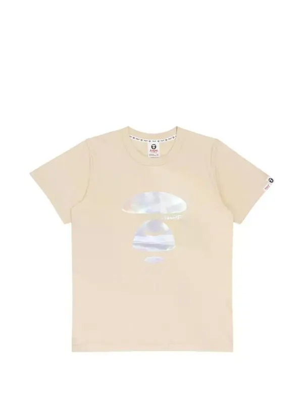 AAPE BY *A BATHING APE Moonface Hologram-print T-shirt