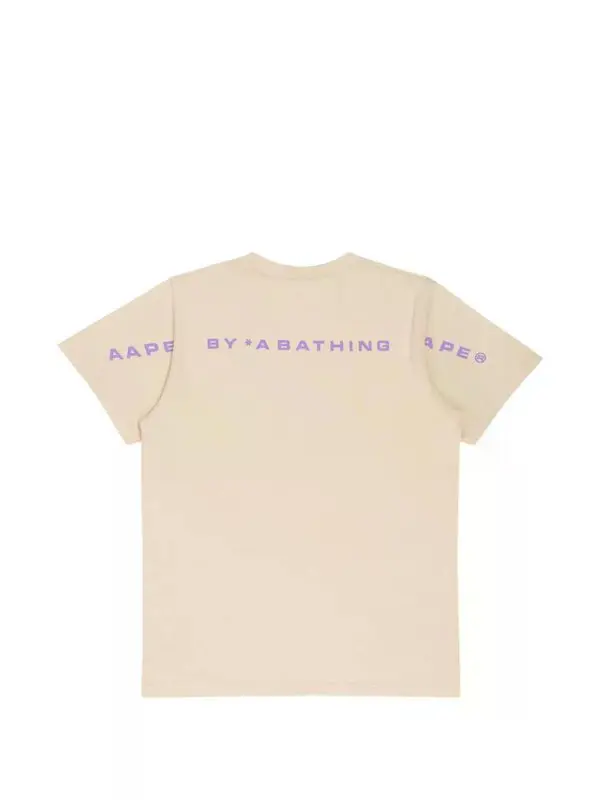 AAPE BY *A BATHING APE Moonface Hologram-print T-shirt