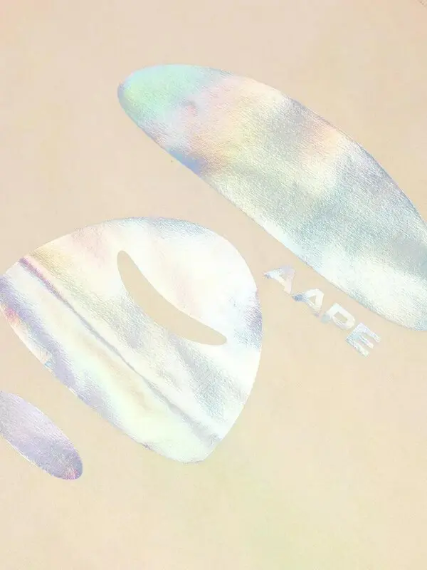 AAPE BY *A BATHING APE Moonface Hologram-print T-shirt