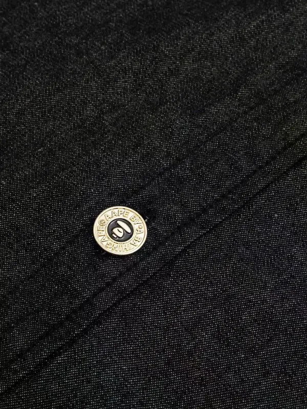 AAPE BY *A BATHING APE Logo-embroidered Button-down Cotton Shirt