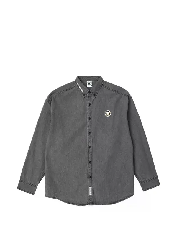 AAPE BY *A BATHING APE Moonface Patch Long-sleeve Shirt