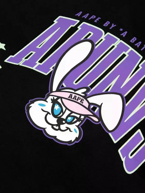 AAPE BY *A BATHING APE Moonface Patch Graphic T-shirt