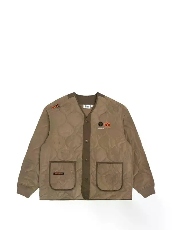 AAPE BY *A BATHING APE X Alpha Industries M-65 Defender Quilted Jacket - Neutrals